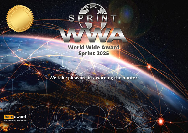 World Wide Award Sprint 2025 - HamAward